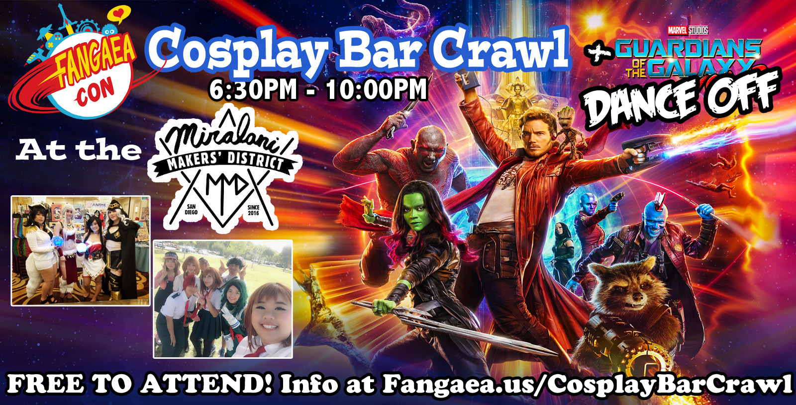 Cosplay Bar Brawl + Guardians of the Galaxy Dance off | Fangaea